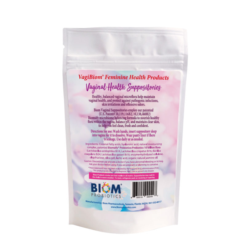Vaginal Probiotic Suppository-Natural | Biom Probiotics