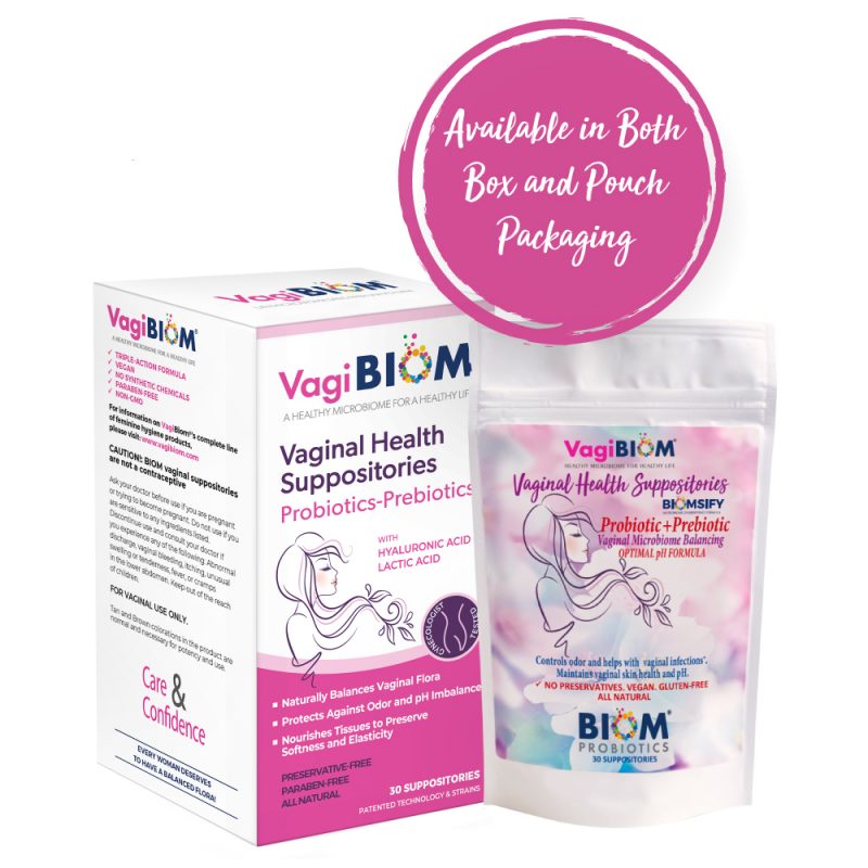 Natural Vaginal Probiotic Suppository Biom Probiotics