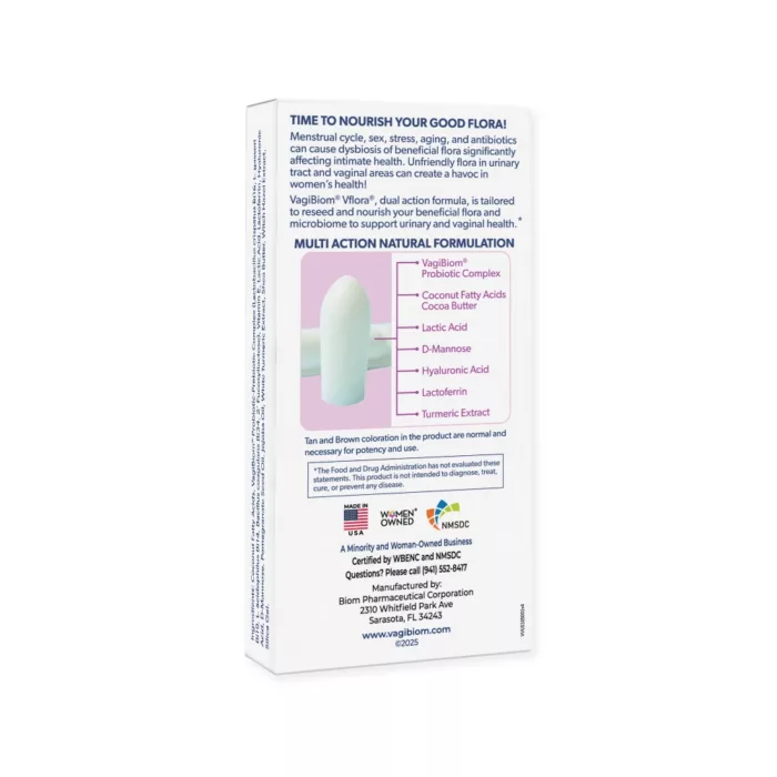 Vaginal & Urinary Support Probiotic Suppositories | Biom Probiotics